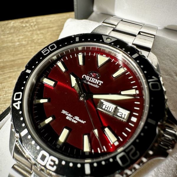 Orient Kamasu Red Dial | WatchCharts Marketplace