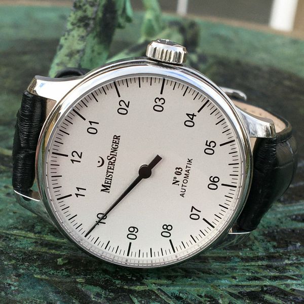 MeisterSinger N°03 Automatic Wrist Watch Ivory Dial 38mm | WatchCharts ...