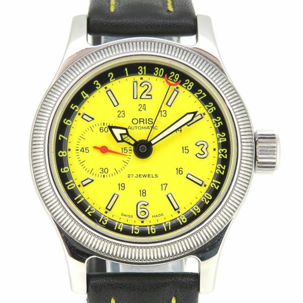 ORIS Watch 7487 644 Yellow Automatic Pointer Date Small Seconds T806 ...