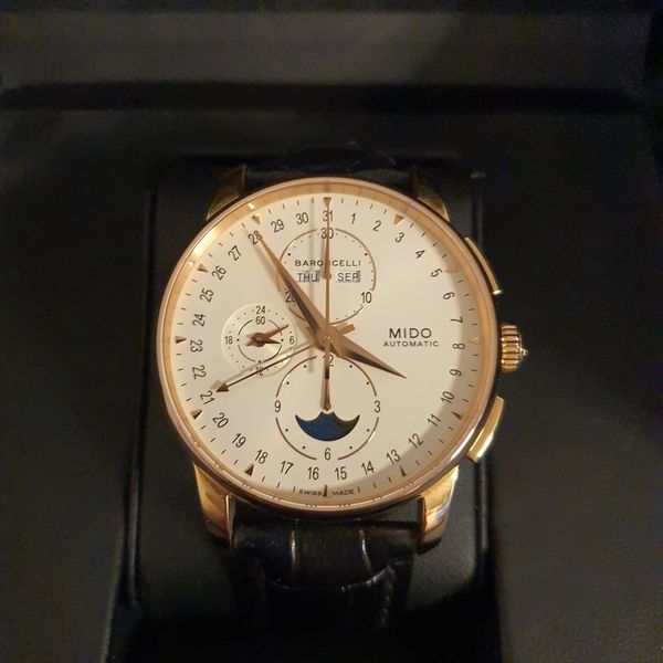 Mido Baroncelli Triple Calendar Automatic Chronograph with Moon Phase ...