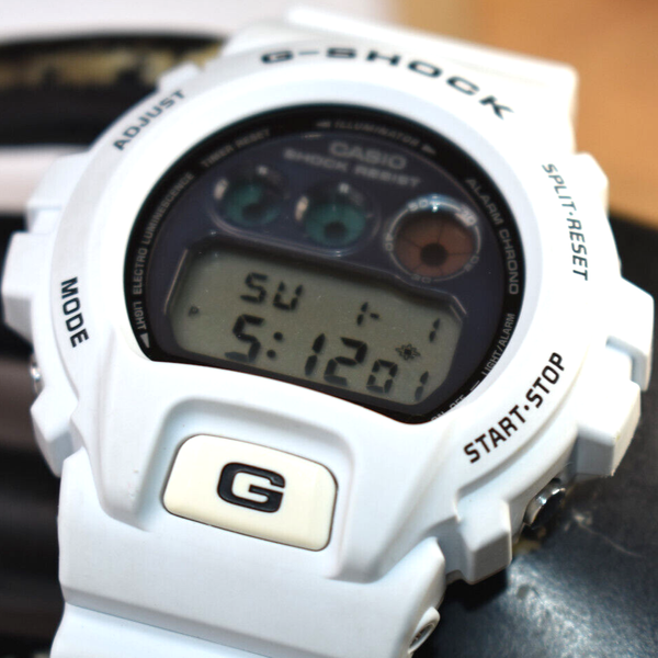 CASIO DW6900FS-8 (1289) G-Shock Men's White Watch NEW BATTERY ...
