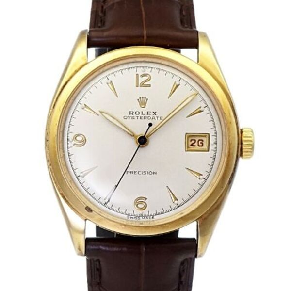 ROLEX Ref.6094 OYSTERDATE Leather Belt Hand-winding Watch Vintage ...