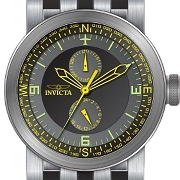 Invicta DNA Grey And Black Dial Quartz Casual 100M Men's Watch 44225 ...