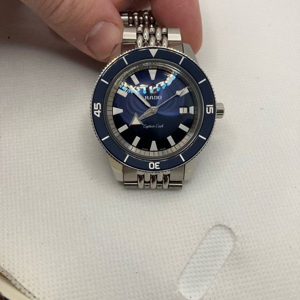 Rado captain cook 42mm blue | WatchCharts