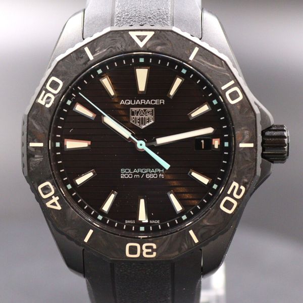Mint Tag Heuer Aquaracer Solargraph new strap full set 1 year warranty ...