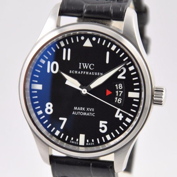 FS: IWC Pilots Fliegeruhr Mark XVII 17 Black 3265 IW326501 Automatic ...