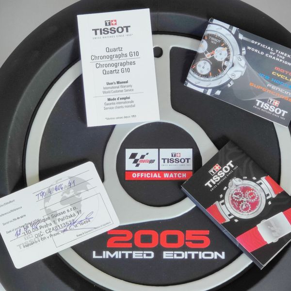 2005 Tissot MotoGP Presentation Watch set with Circuit Medals with ...