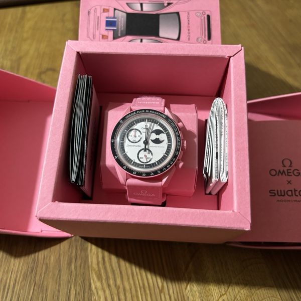 Swatch X Omega Moonswatch | Mission To The Pink Moonphase | Brand New ...