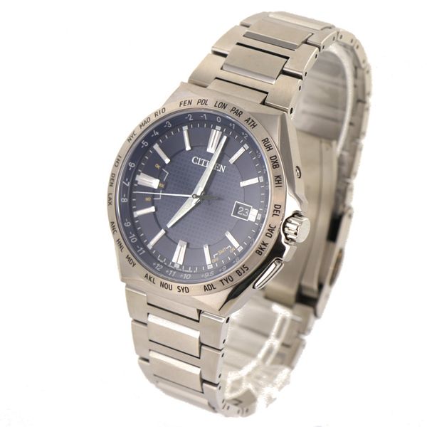 Citizen Attesa Eco Drive H145-S122601 CB0210-54L Solar Titanium Blue ...