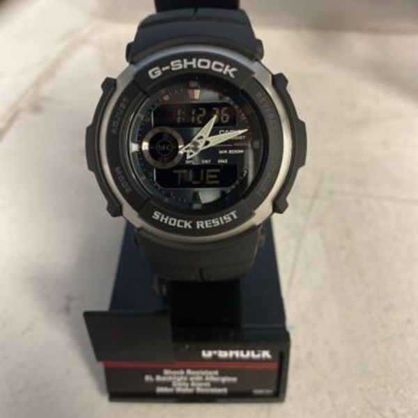 Casio G-Shock Men's Street Rider Black Resin Sport 44mm Watch G300-3AV ...