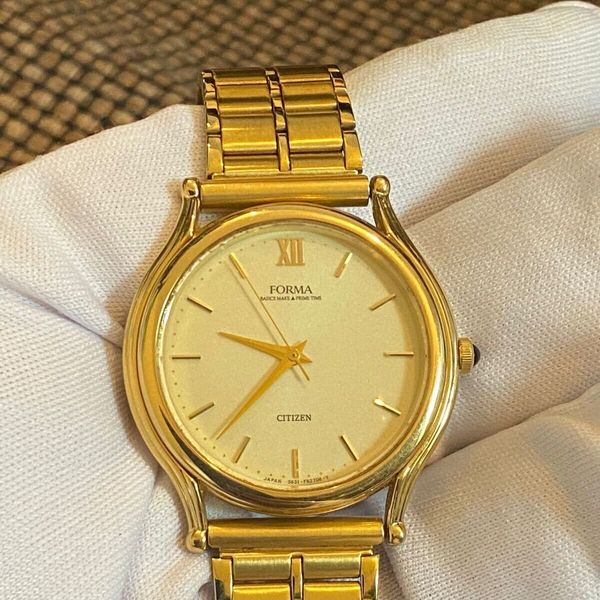 Vintage CITIZEN Forma QUARTZ JDM 1993 Gold toned Japan | WatchCharts ...