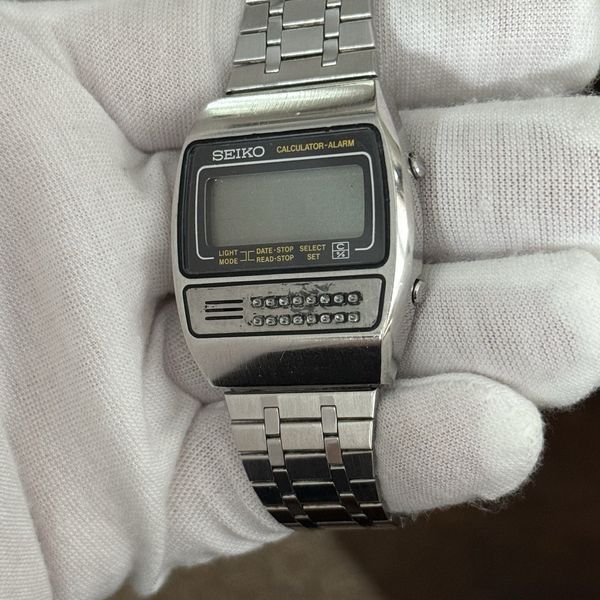 Rare Vintage Seiko Calculator Keyboard Digital Watch C359-5000 JDM 70s ...