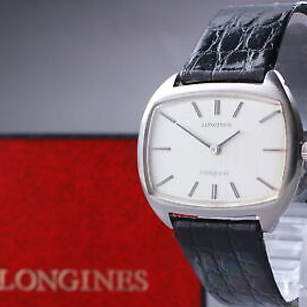 Vintage LONGINES L847.3 Conquest TV Cushion Silver Men's Hand Manual Watch JAPAN | WatchCharts ...