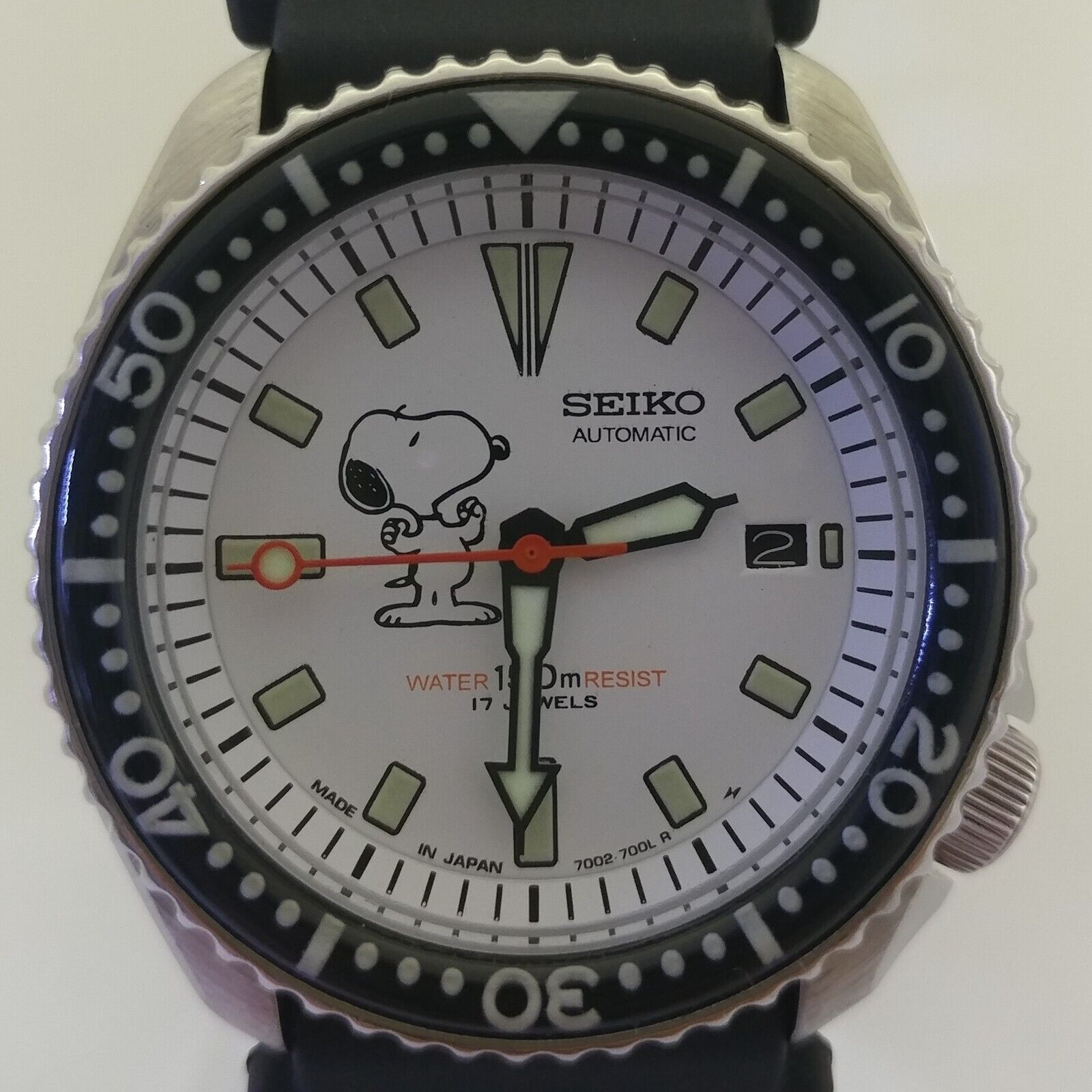Seiko 7002-7001 Vintage Divers Snoopy Automatic Watch Mod #067 ...