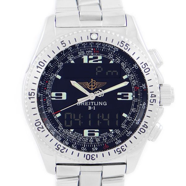 Battery replaced BREITLING Breitling B-1 A68362 Chronograph Digiana ...