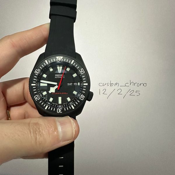 [WTS] Custom Seiko SKX173 “StealthKX” Mod | WatchCharts