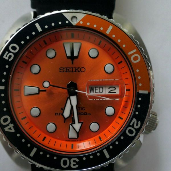 Seiko Turtle SRPC95K1 Nemo Asian Turtle Orange Dial Original box and ...