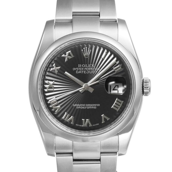 ROLEX Datejust Ref.116200 Second-hand watch Roman index Sunbeam dial ...