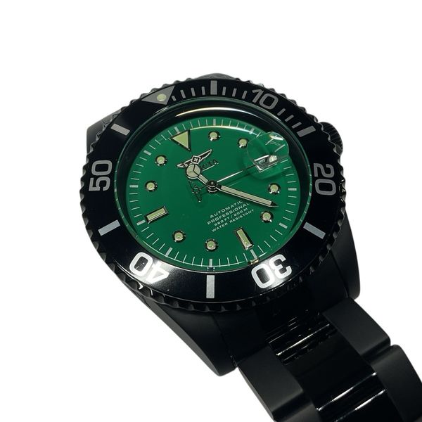 INVICTA Pro Diver Titanium Green Dial Automatic 44mm Black Watch 45803 ...