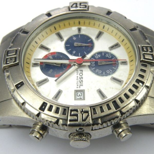 Fossil Men's TI-5077 Titanium Chrono Watch | WatchCharts Marketplace