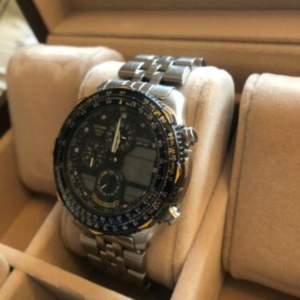 CITIZEN BLUE ANGELS PROMASTER NAVIHAWK WORLD TIME CHRONOGRAPH C300 ...