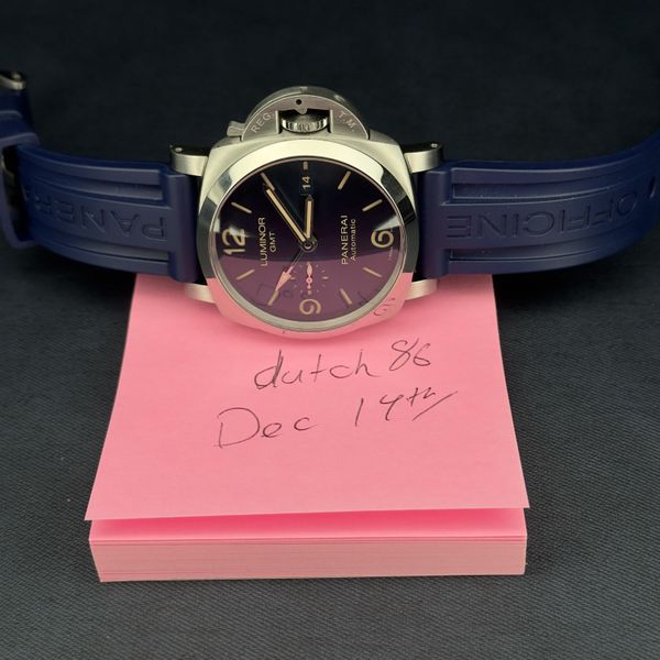 [WTS] Panerai Luminor 1950 GMT PAM01033 Blue Dial Stainless Steel 44mm ...