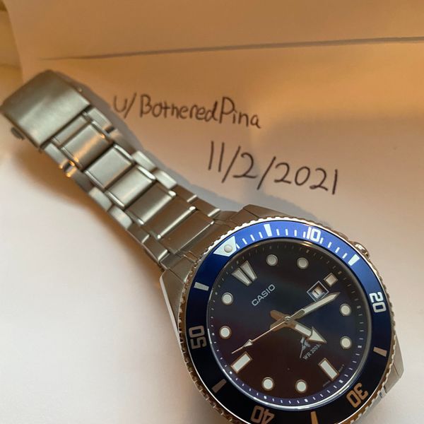 [WTS] Casio Duro Blue with Sapphire Crystal and Casio Bracelet ...