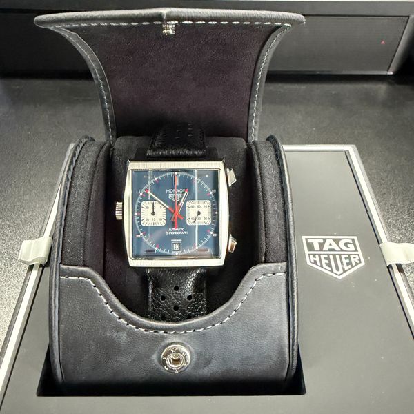 TAG Heuer Monaco Calibre 11 Automatic Chronograph (Blue Dial) Reference ...
