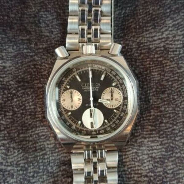 VINTAGE CITIZEN OCTAGON BULLHEAD CHRONOGRAPH AUTOMATIC REF.67-9356 CAL ...