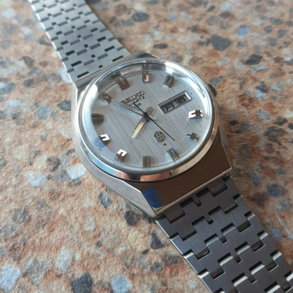 Vintage Seiko Quartz QR JDM 3863 8010 June 1974 Kanji Textured Dial ...