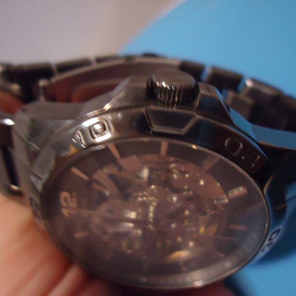 Relic by Fossil wristwatch Automatic Stainless Skeleton Mechanical VTG ...