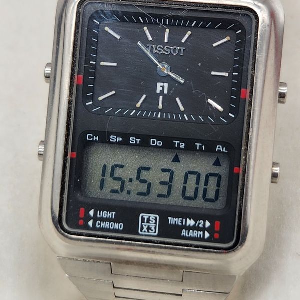 Vintage Tissot F1 TS X3 T - Men's Watch - Swiss - New Battery - Working ...