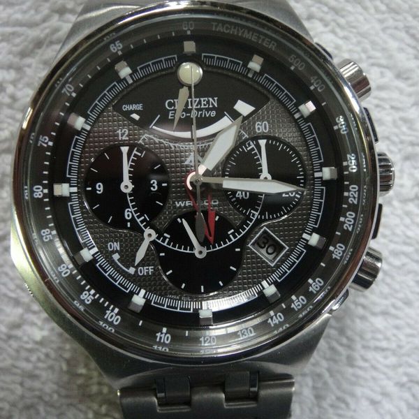 Citizen eco-drive Titanium Chrono Calibre 2100 E210-S030919 HST VGC ...
