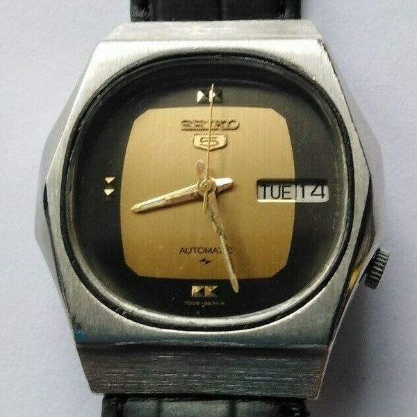 Octagonal Men's Vintage SEIKO 5 7009 Japan Automatic Wristwatch.Serial ...