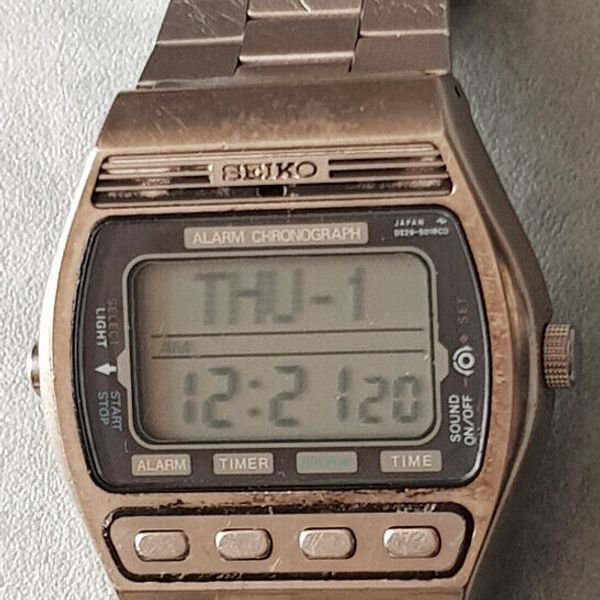 Vintage SEIKO D229-5030 Digital Watch Alarm Chronograph. Japan | WatchCharts Marketplace
