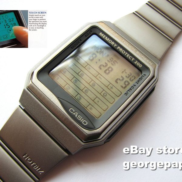 NOS Vintage CASIO VDB-3000 HOTBIZ Memory p. 200 DATA BANK Calculator on ...