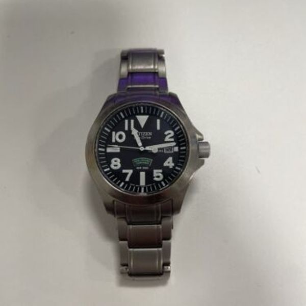 Citizen Royal Marine Commando Watch WR300 Eco Drive Titanium Sapphire ...