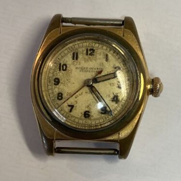 rolex oyster perpetual mens 1940 bubble back watch very rare Model 2940 ...