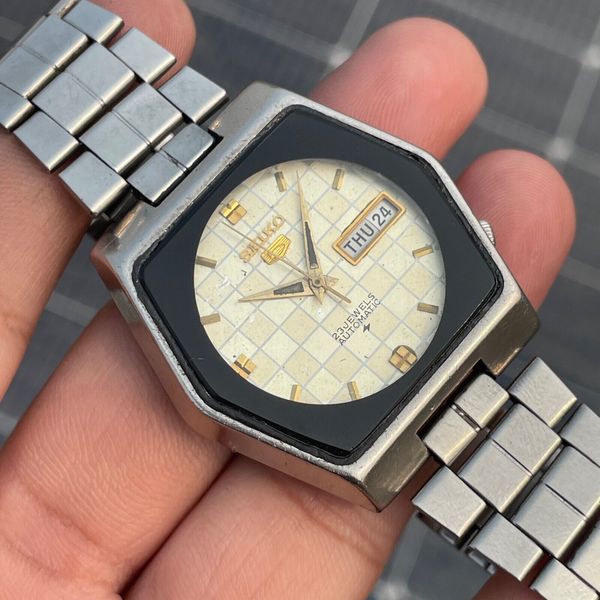 Vintage Seiko 5 Automatic Beautiful Dial Japan Made Men Watch 6309-7310 | WatchCharts Marketplace
