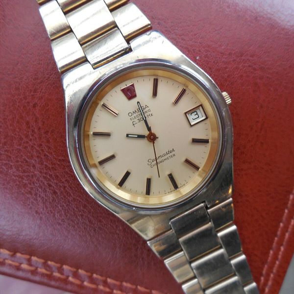 Vintage Omega Seamaster F300 tuning fork watch 198.0044 calibre 1250 ...