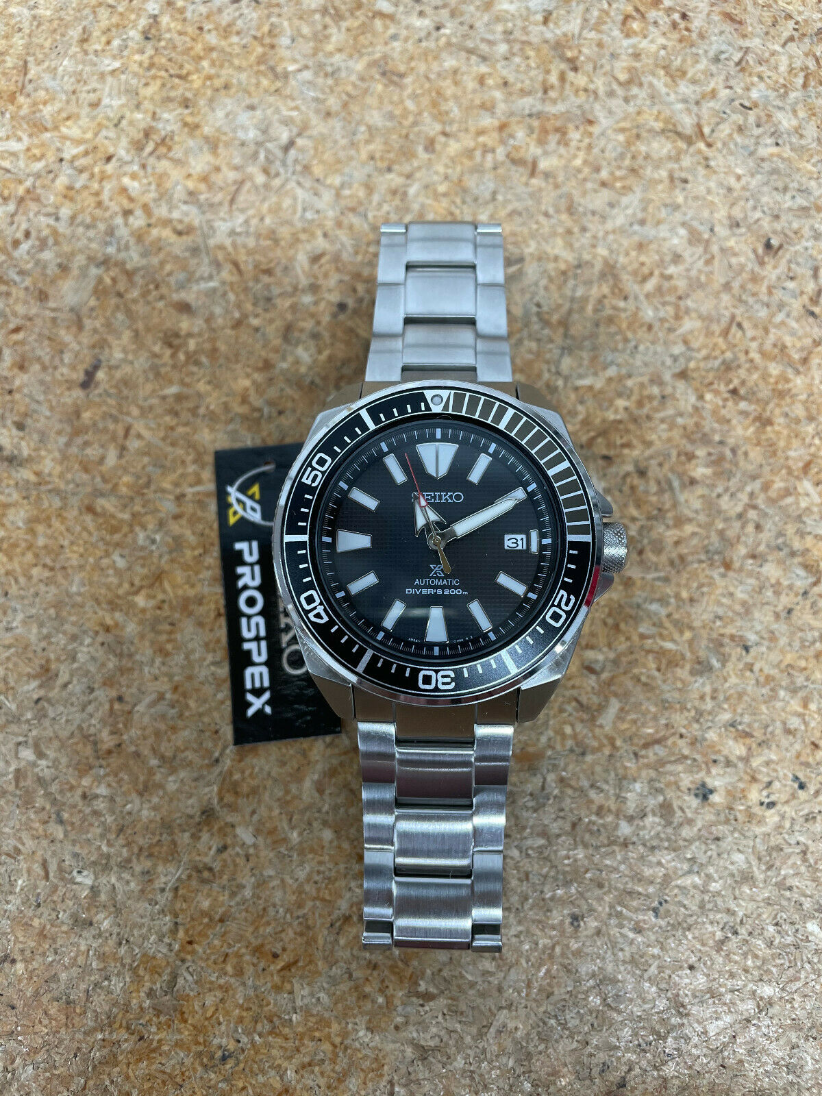 Seiko Prospex Samurai Stainless Steel Automatic Dive Watch SRPB51 ...