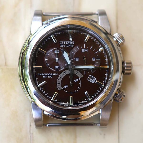 FS: Citizen AT0550-11X -- Striking Brown Dial Eco-Drive Chronograph ...