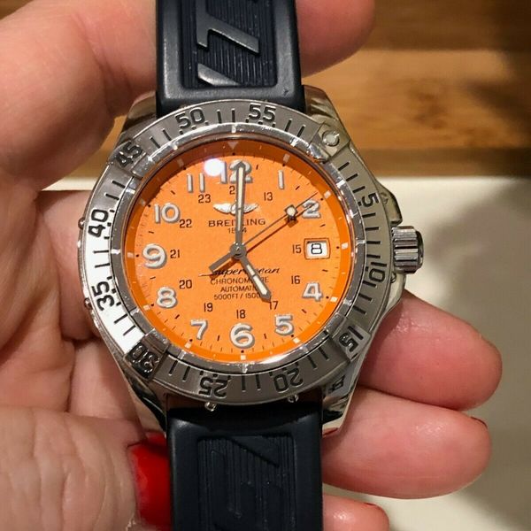 BREITLING Superocean A17360 Coral Dial MUST READ DESC! | WatchCharts ...