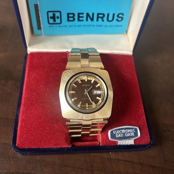 Vintage Benrus Electronic Men's Watch Quartz Parts/Repair | WatchCharts ...