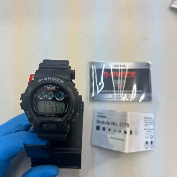 Casio G-Shock Men's Tough Solar Atomic Black Resin Band 50mm Watch ...
