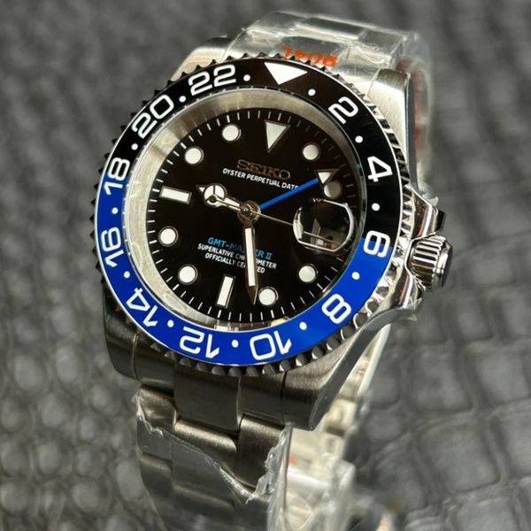 Seiko GMT Batman Mod Watch NH34 Automatic | WatchCharts Marketplace