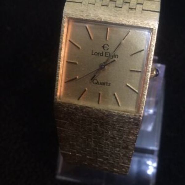 vintage lord elgin mens watch, Gold Tone, Stainless steel French ...