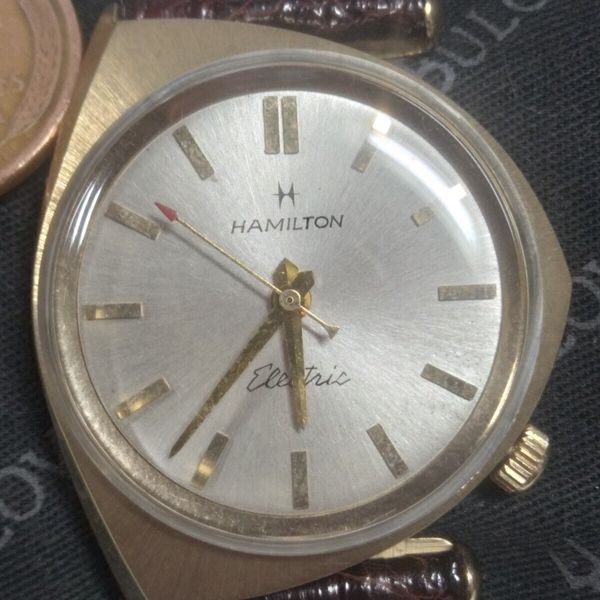 SERVICED Rare Asymmetric 1960s Hamilton 505 Electric Savitar Watch ...