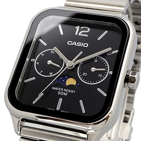 CASIO Standard Moon Phase Analog Men's Watch MTP-M305D-1AV Metal Band ...