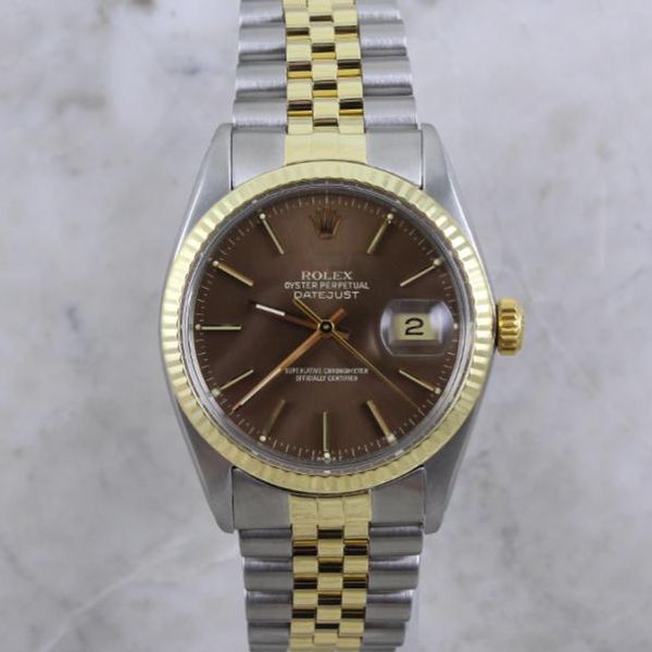 FS: Two Tone Rolex Datejust 16013 with Bronze Dial... Collectible ...